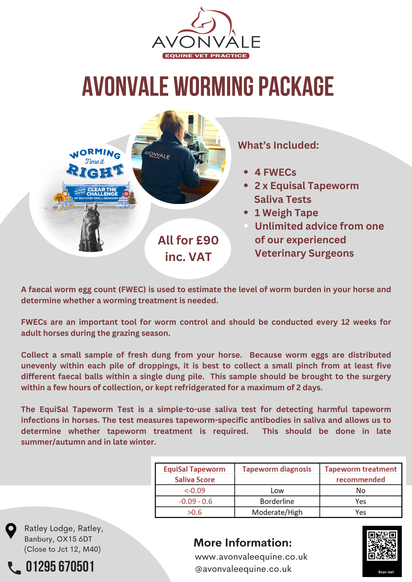 Annual Worming Package | Avonvale Equine Vets